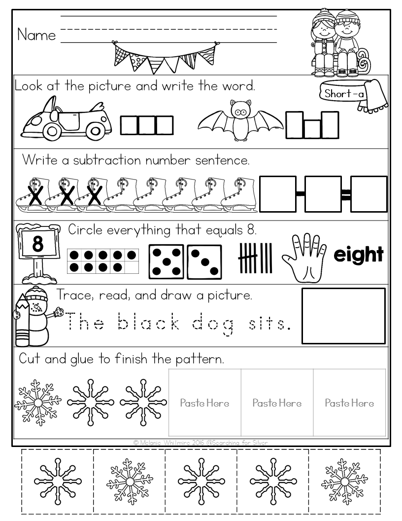 January Morning Work {Kindergarten} | Made By Teachers