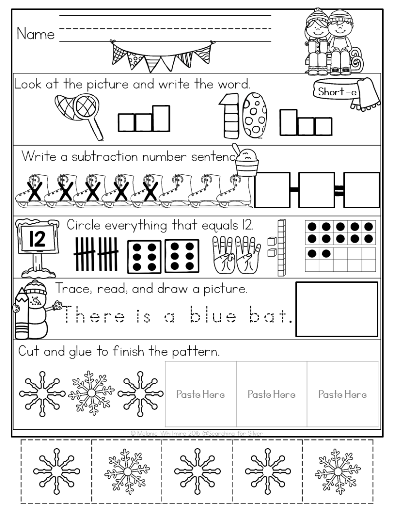 January Morning Work {Kindergarten} | Made By Teachers