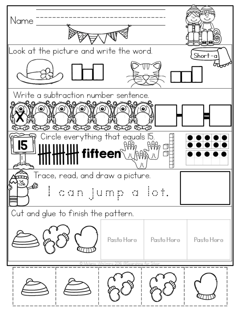 January Morning Work {Kindergarten} | Made By Teachers