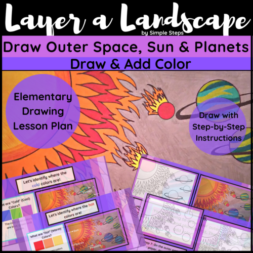 3rd & 4th Grade: Art Drawing Lesson: Directed Drawing: Draw Outer Space ...