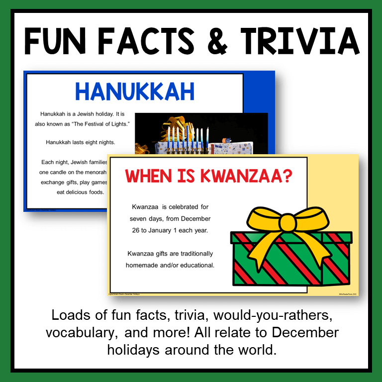 December Holidays Digital Bulletin Board - Christmas Around the World ...