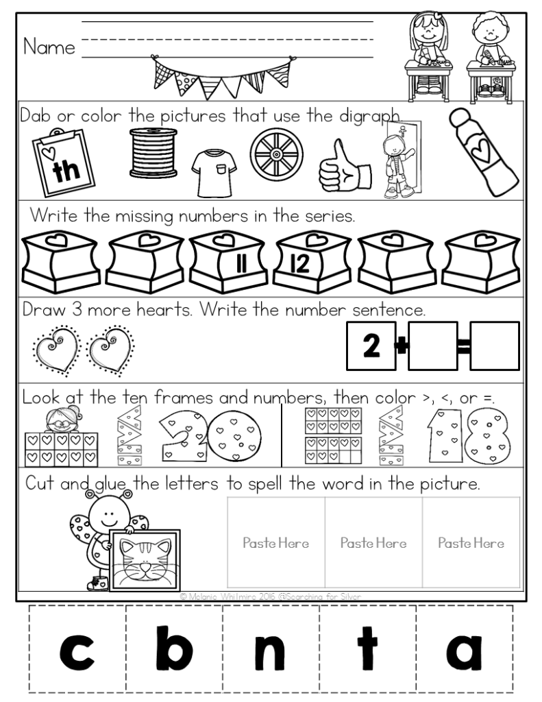 February Morning Work {Kindergarten} | Made By Teachers