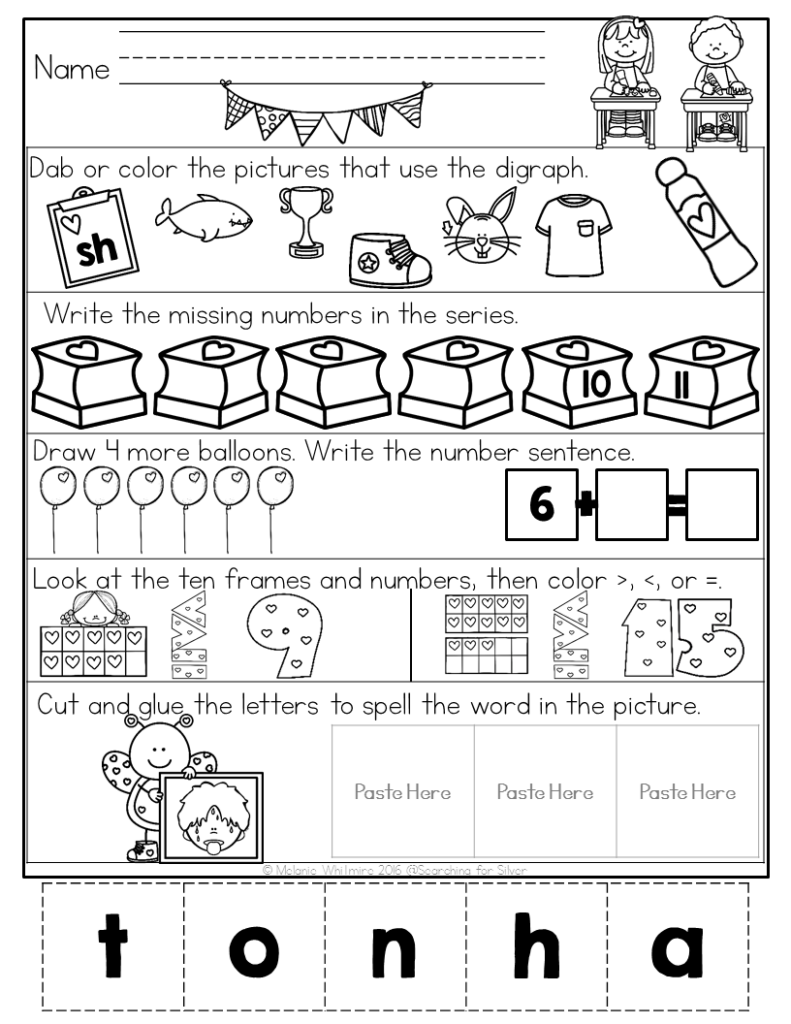 February Morning Work {Kindergarten} | Made By Teachers