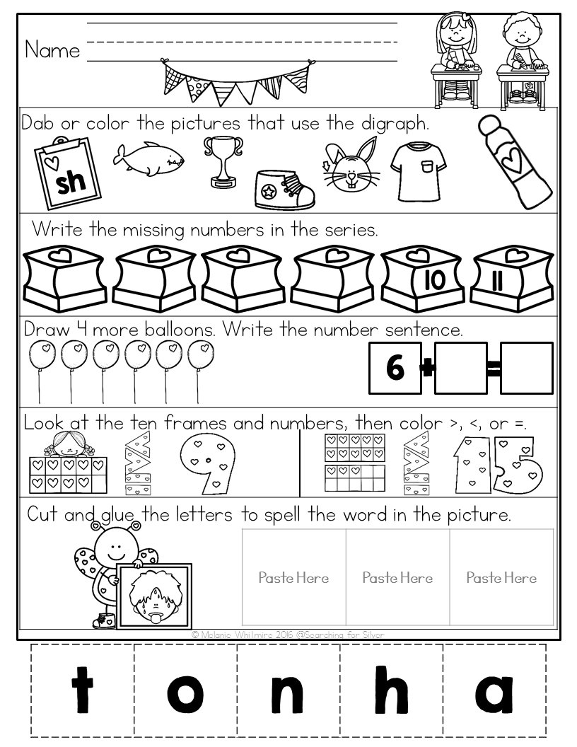 February Morning Work {Kindergarten} | Made By Teachers