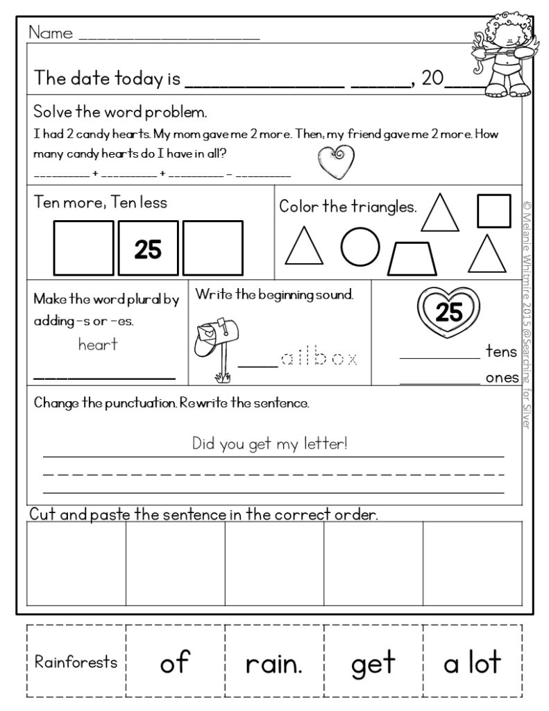 February Morning Work {1st Grade} | Made By Teachers