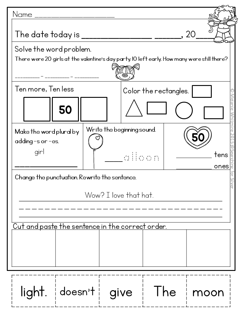 February Morning Work {1st Grade} | Made By Teachers