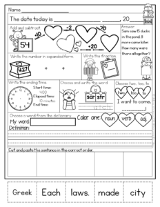 February Morning Work {2nd Grade} | Made By Teachers
