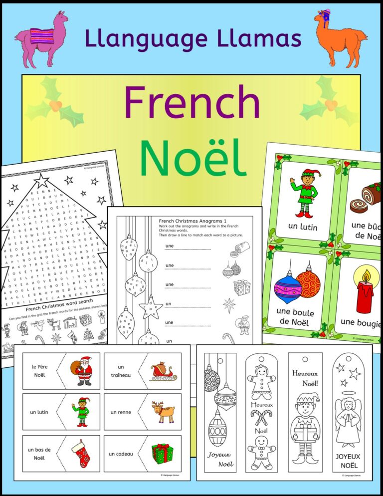 French Christmas - Noel - fun activities, worksheets, word wall, bingo ...