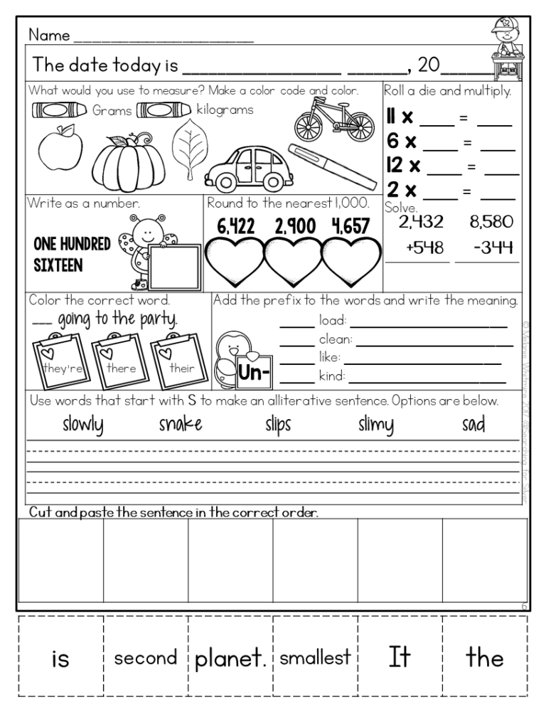 February Morning Work 3rd Grade Made By Teachers February Morning Work 3rd Grade Made By Teachers