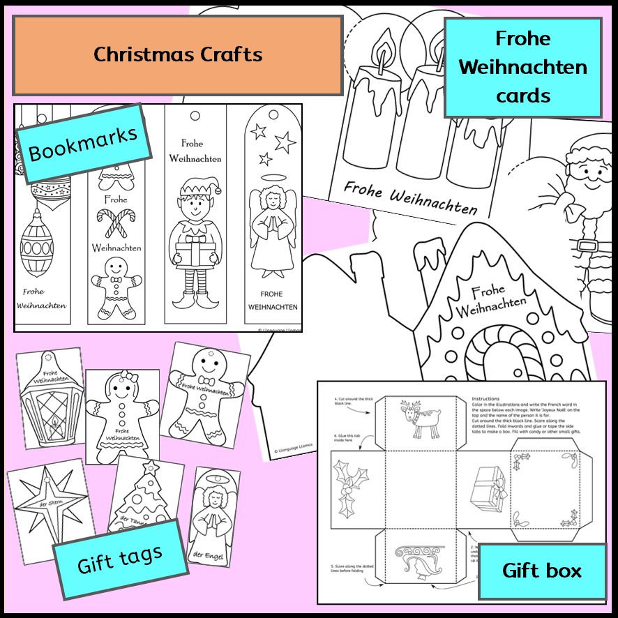 German Christmas Weihnachten vocabulary activities, puzzles, games ...