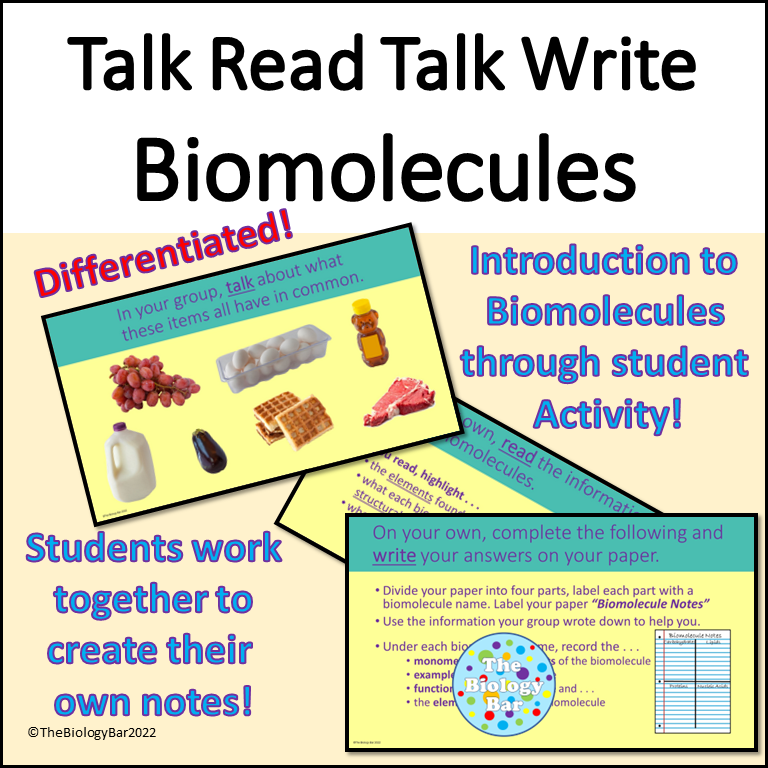 Talk Read Talk Write Biomolecules Student Made Notes | Made By Teachers