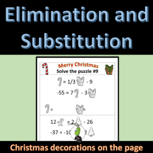 Christmas Seasonal Systems of Equations | Number Sense Logic Puzzles ...