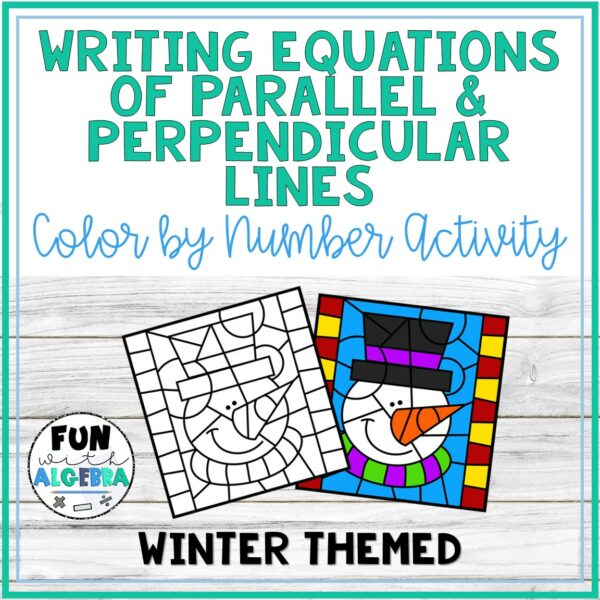 Writing Equations of Parallel & Perpendicular Lines {Winter Themed ... Writing Equations of Parallel & Perpendicular Lines {Winter Themed ...
