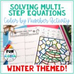 Solving Multi-Step Equations Christmas Math Activity - Made By Teachers
