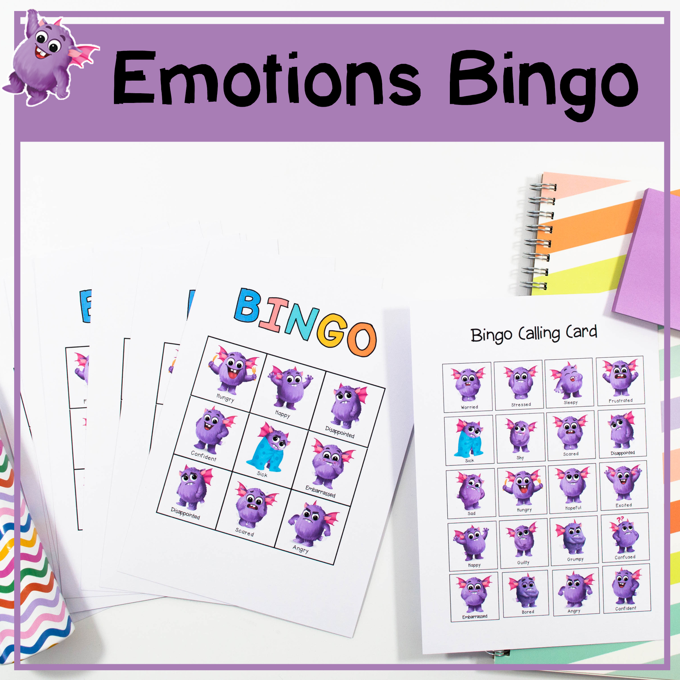 Emotions Bingo For Learning About Emotions And Feelings Made By Teachers