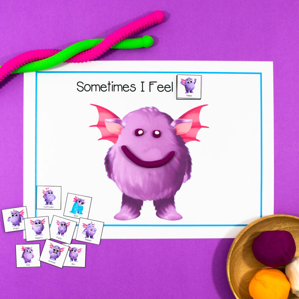 Emotions Playdough Mats - Activities for Emotional Awareness Through ...