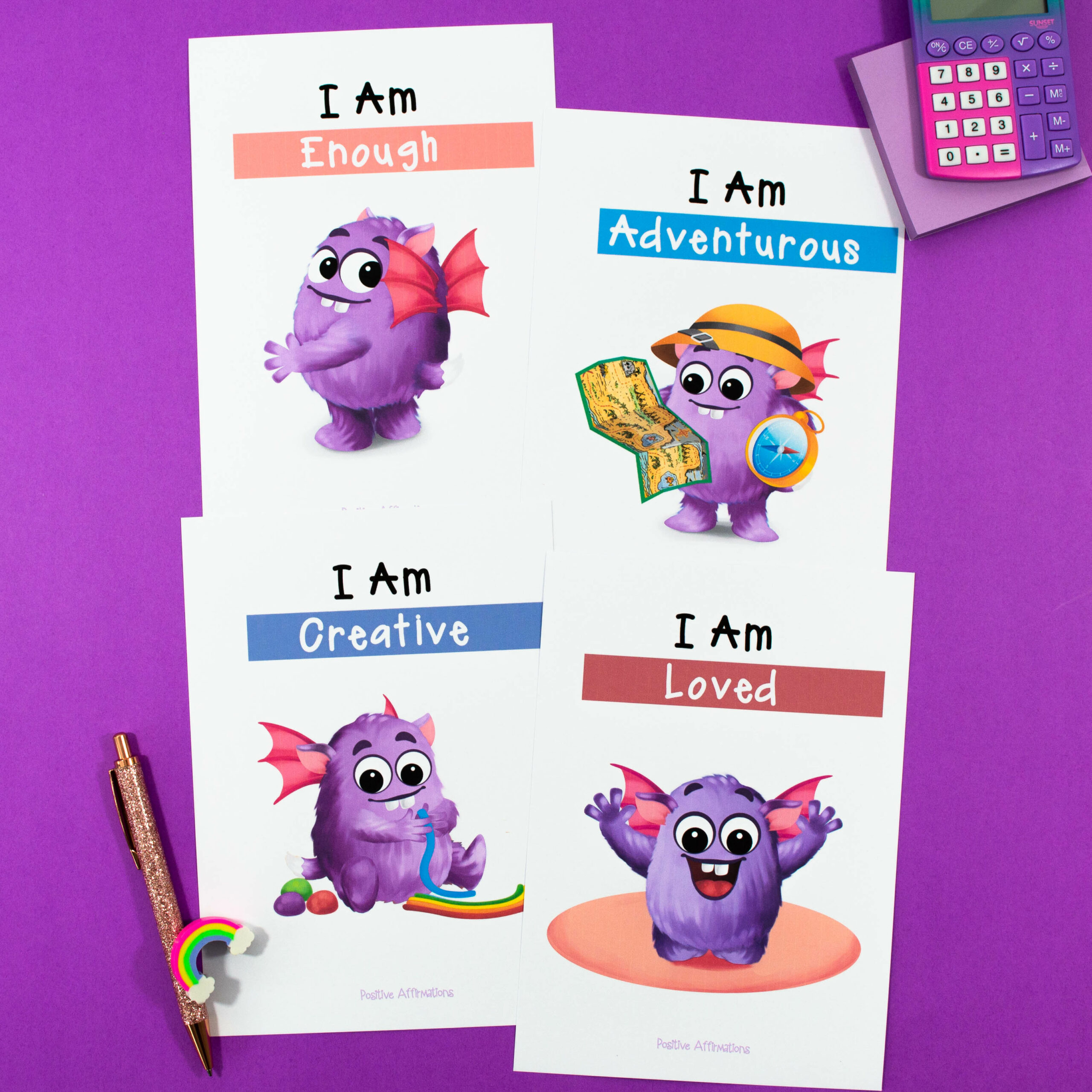 Positive Affirmations Poster Pack Encourage A Positive Mindset A3 and ...