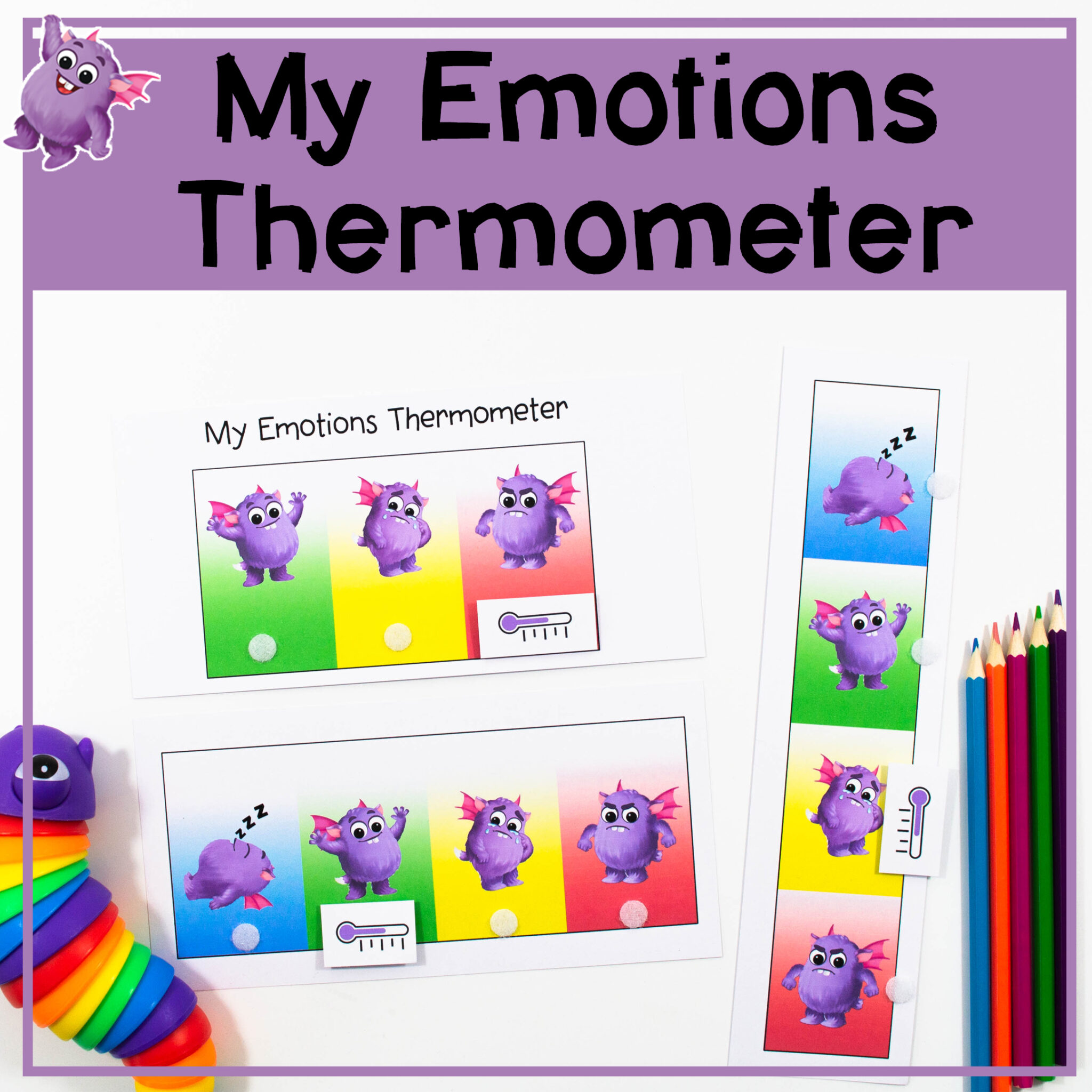 My Emotions Thermometer for Indivdual Emotions and Mood Tracking | Made ...