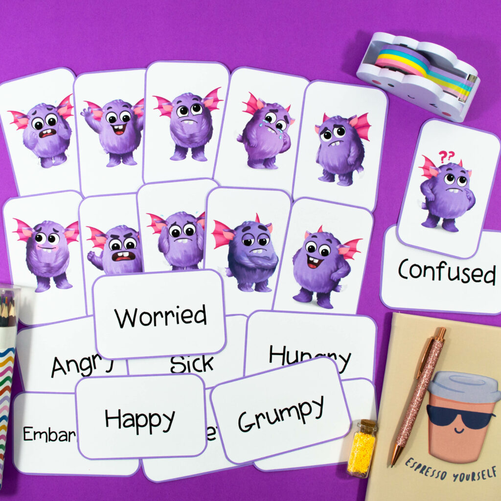 Recognise & Identify Feelings & Emotions Flashcards - Emotional ...