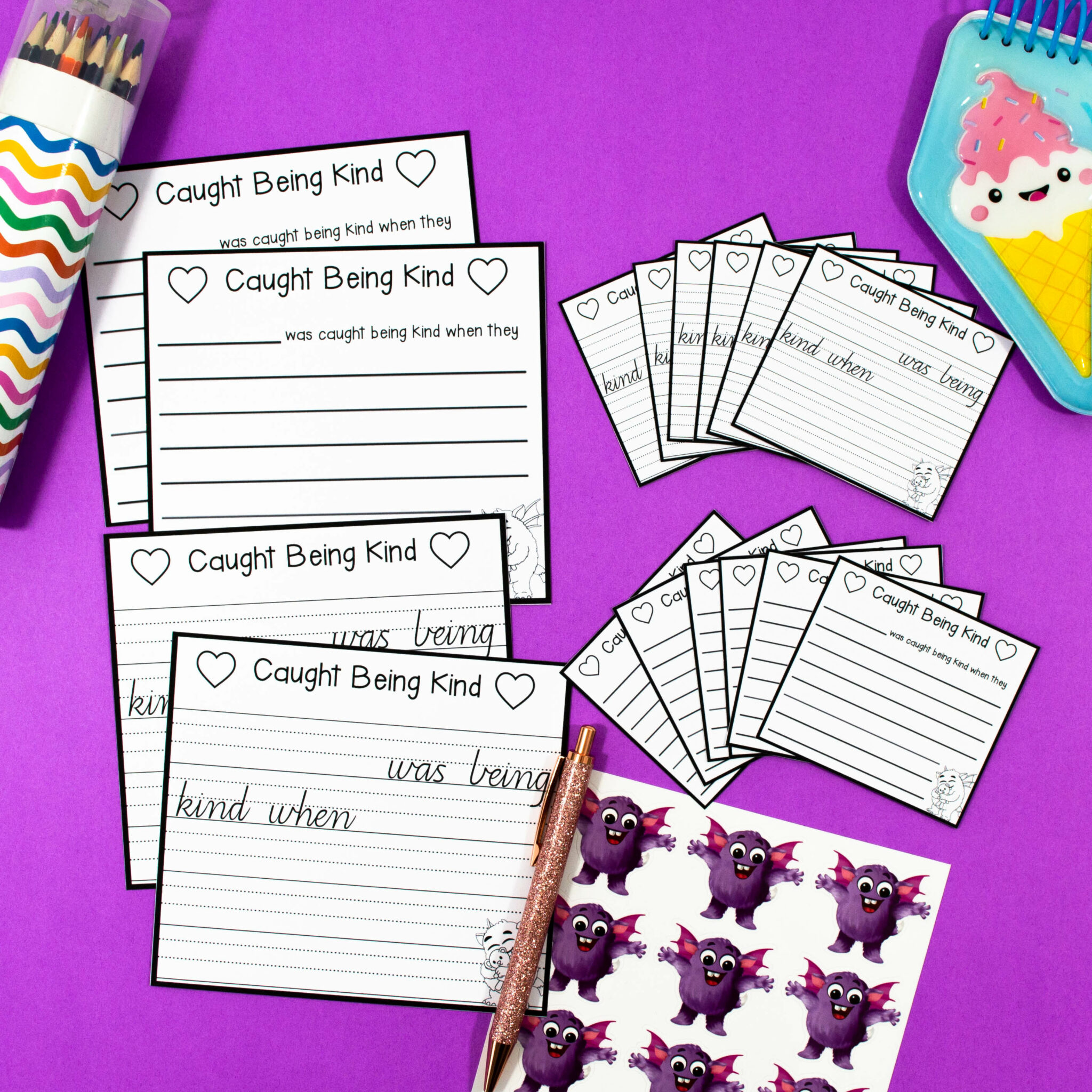 Caught Being Kind Pack Create Your Own Kindness Wall | Made By Teachers