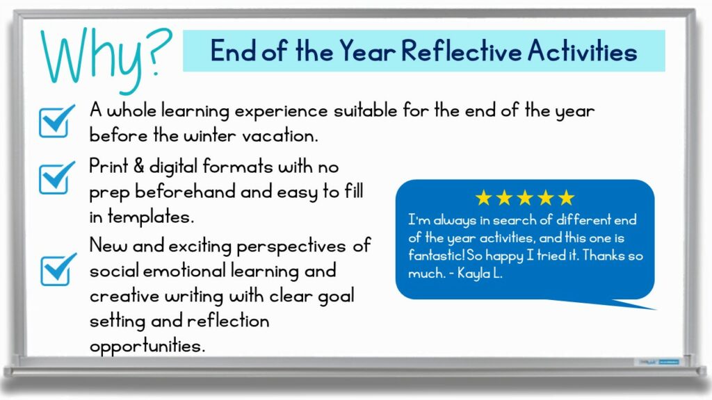 End of the Year Activities - Reflective, Introspection, Planning ...