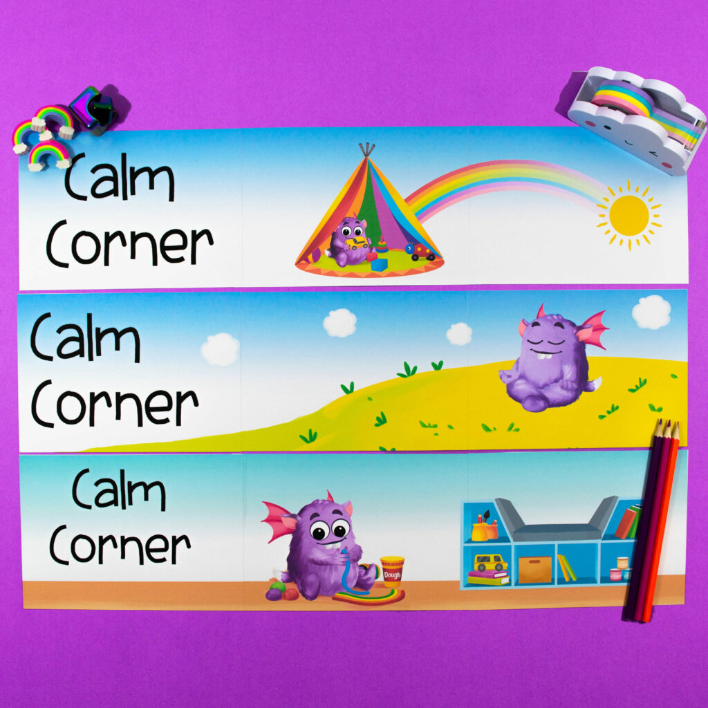 Calm Corner Banner & Sign Classroom Display Pack - Made By Teachers