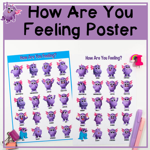 How Are You Feeling? Poster - Recognise Emotions Check in Chart with ...