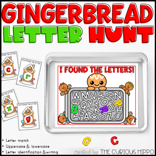 Gingerbread Letter Identification and Matching | Made By Teachers