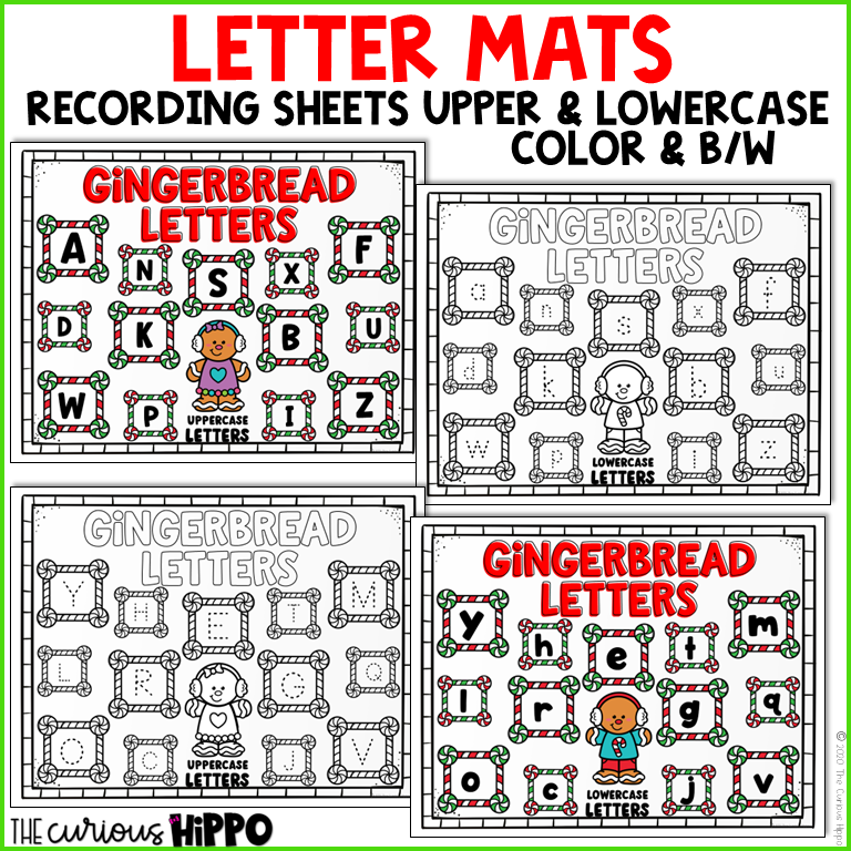 Gingerbread Letter Identification and Matching | Made By Teachers