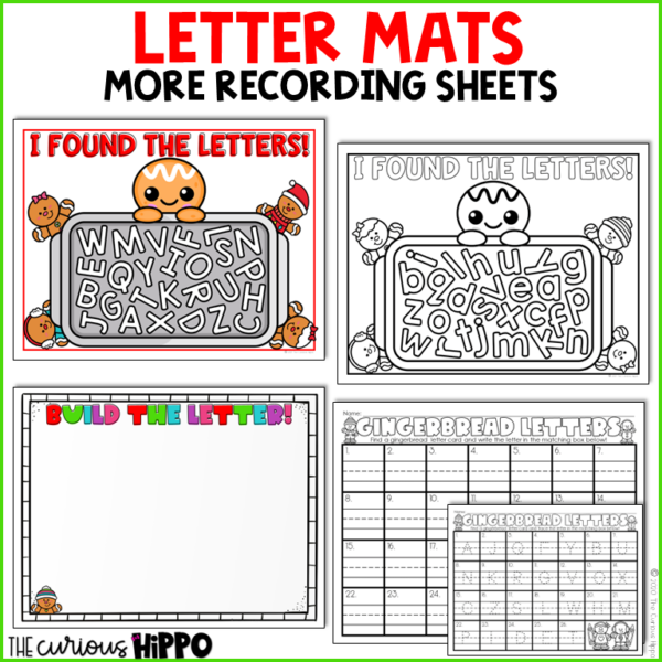 Gingerbread Letter Identification and Matching - Made By Teachers
