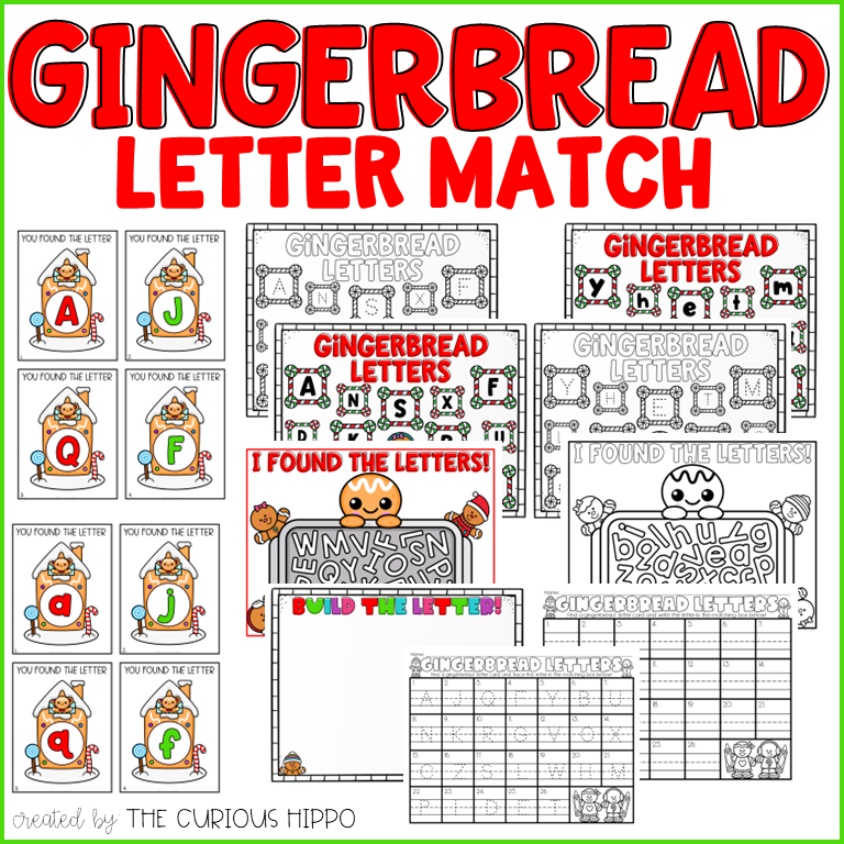 Gingerbread Letter Identification and Matching | Made By Teachers