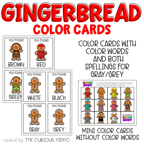 Gingerbread Color Hunt | Made By Teachers