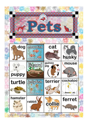 Pets Bingo 4x4 (100 pages + call sheet) | Made By Teachers