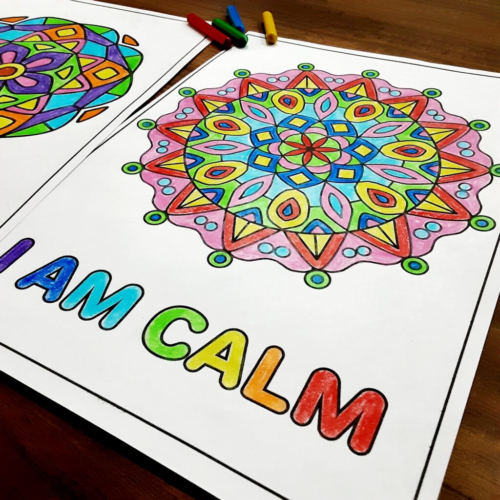 Mandala Coloring Pages For Kids | Mindfulness Coloring Pages ...