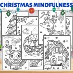 Christmas Zentangle Mandala Coloring Pages,Winter mindfulness stress ...