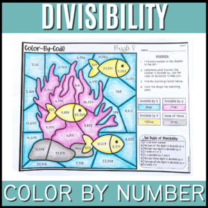Divisibility Rules Worksheet Practice (Divisibility Pizza) | Made By ...