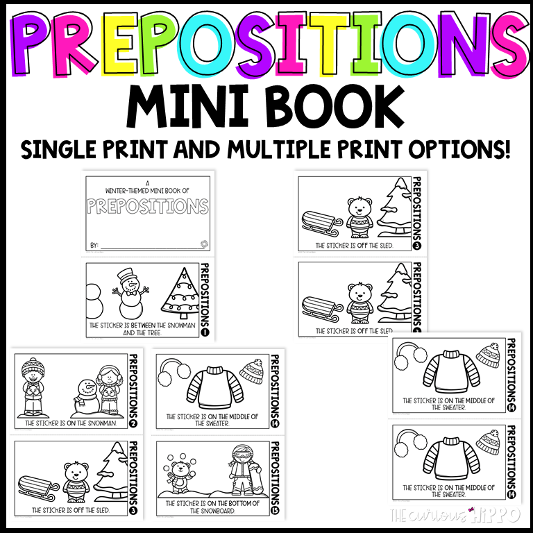 Spatial Concepts Preposition mini-book - Seasonal Bundle | Made By Teachers