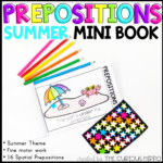 Spatial Concepts Preposition mini-book - Summer | Made By Teachers