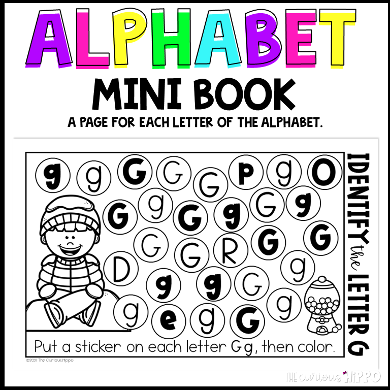 Letter identification mini book - winter | Made By Teachers