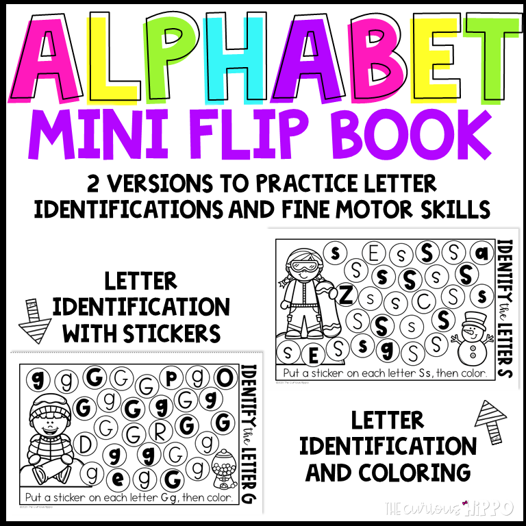 Letter identification mini book - winter | Made By Teachers
