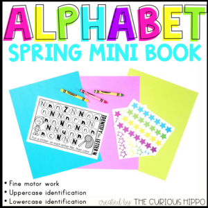 Letter identification mini book - spring - Made By Teachers