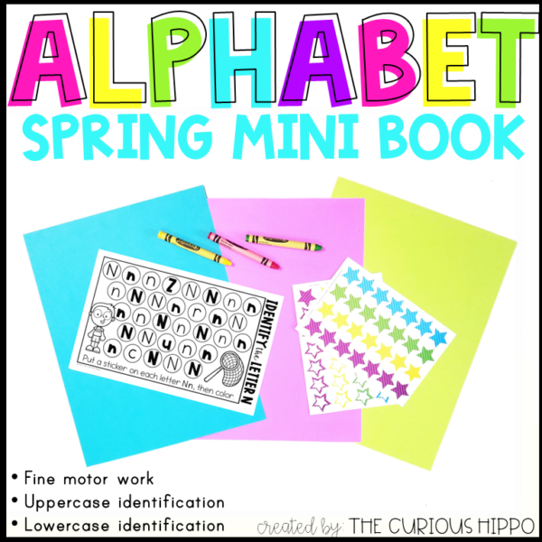 Letter identification mini book - spring | Made By Teachers