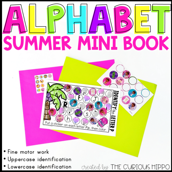 Letter identification mini book - summer | Made By Teachers