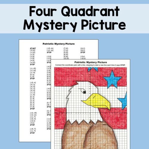 Patriotic Coordinate Plane Mystery Graphing Pictures BUNDLE | Made By ...