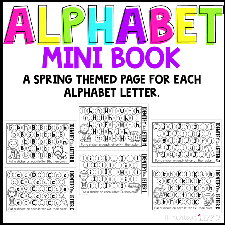 Letter identification mini book - seasonal bundle | Made By Teachers