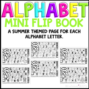 Letter identification mini book - seasonal bundle | Made By Teachers
