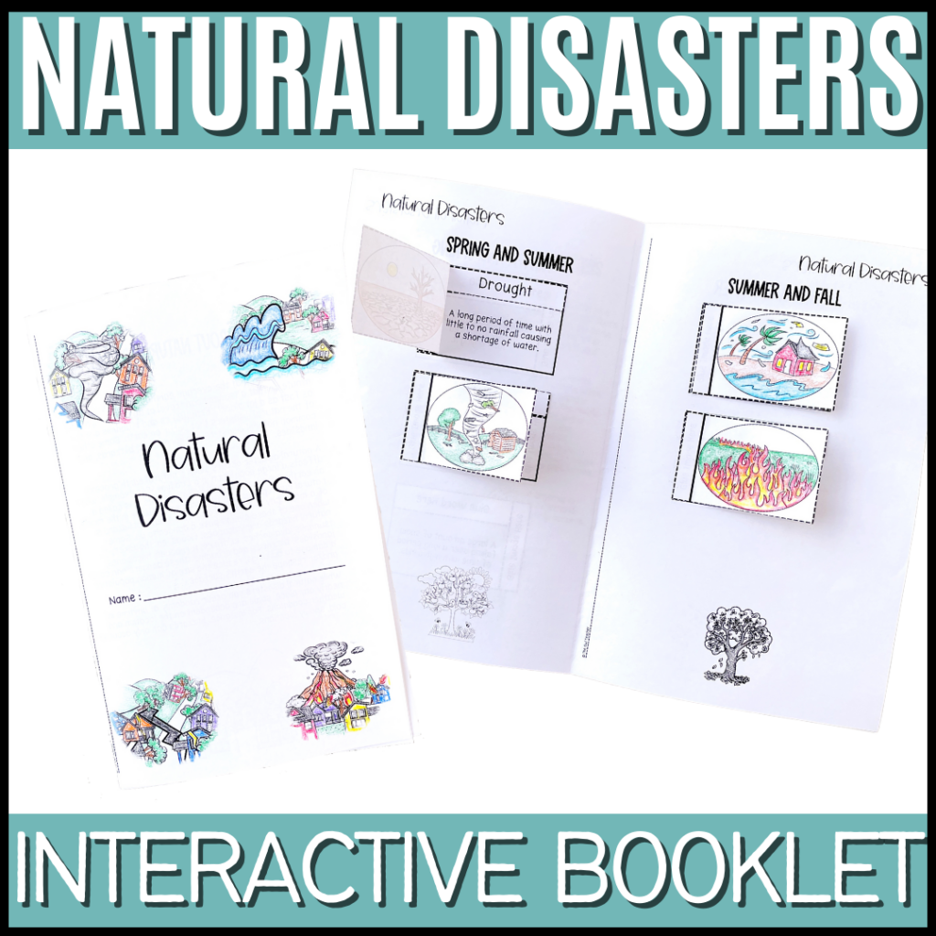 Natural Disasters Vocabulary Interactive Booklet | Made By Teachers