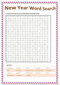Christmas and New Year Bundle - Crosswords, Word Search, Coding ...