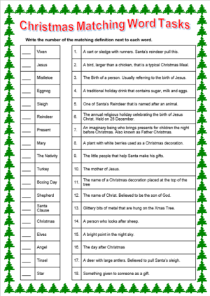 Christmas and New Year Bundle - Crosswords, Word Search, Coding ...