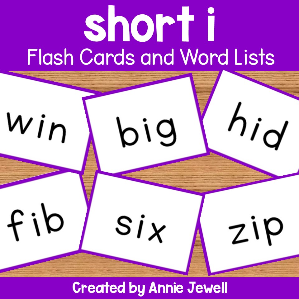 Short Vowel CVC Flash Cards and Word Lists Bundle | Made By Teachers